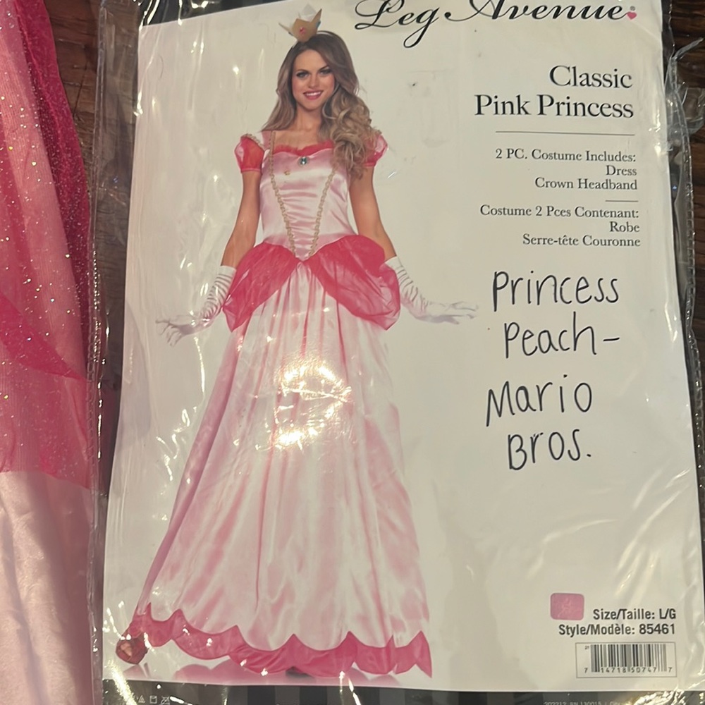 Princess Peach Adult Size Large, 2 Crowns, Mario And … - Gem